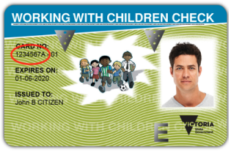 Working with children check - Update details